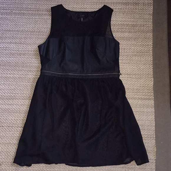 Jessica Simpson | Dresses | 3 In Jessica Simpson Black Sheer Leather ...